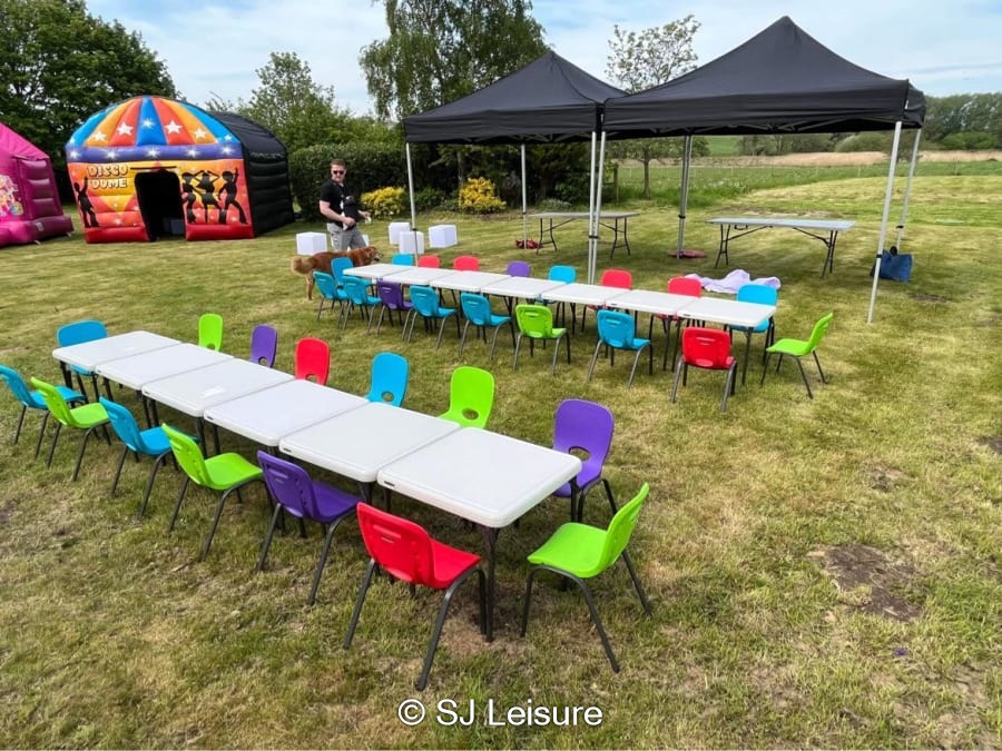 Tables & Chairs - Bouncy Castle Hire | Inflatable & Fun Product Hire in ...
