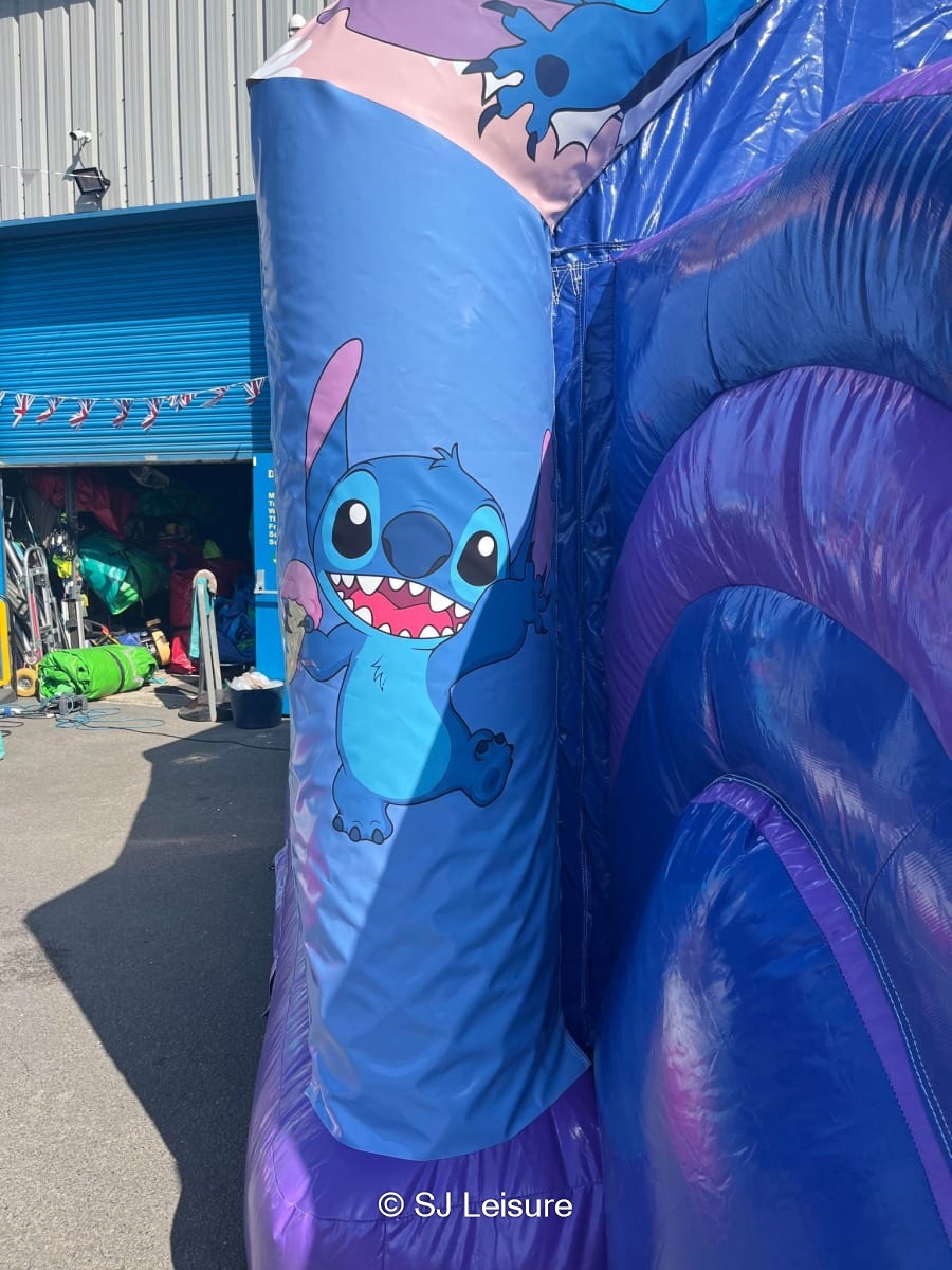 Stitch Bouncy Castle Front Slide Combo - Bouncy Castle Hire ...